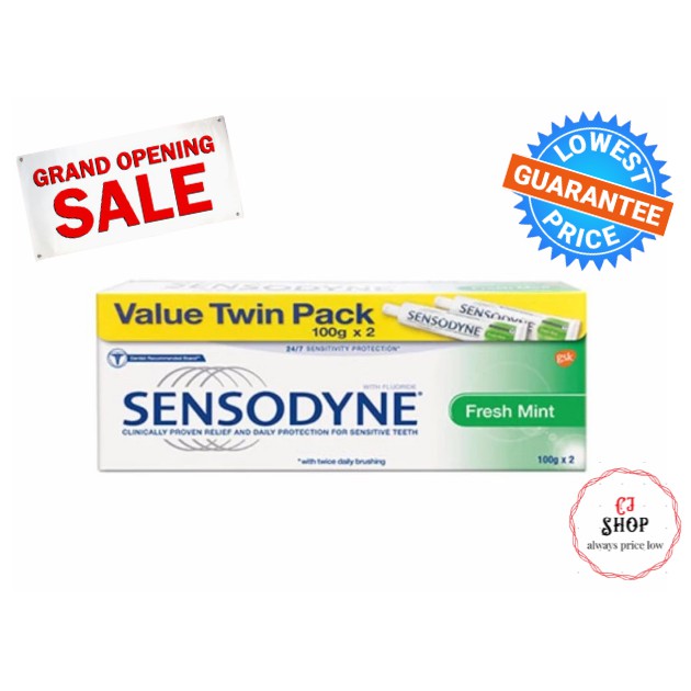 Sensodyne Fresh Mint Toothpaste Twin Pack(2 x 100 g) | Shopee Singapore