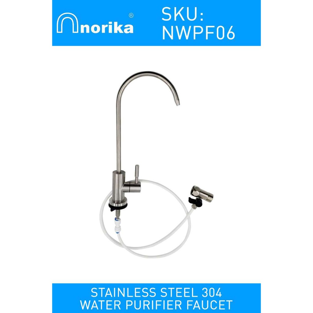 NORIKA ® Water Purifier Faucet with 1M Tube & Three-way Ball Valve ...