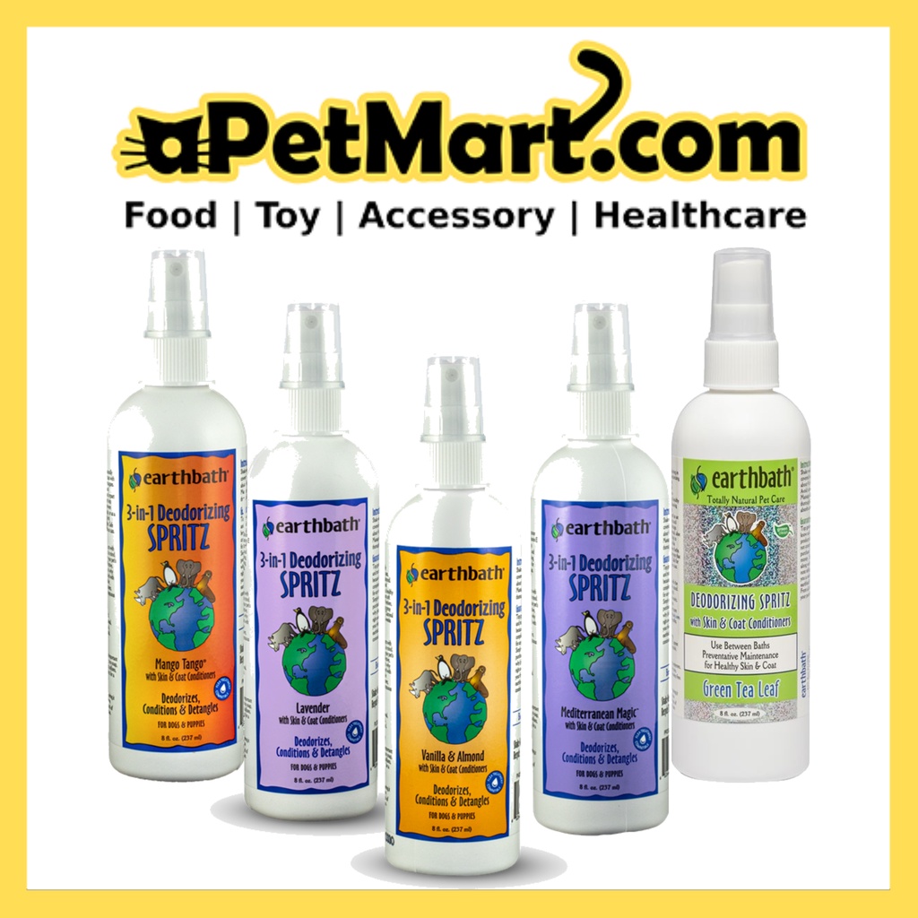 Earthbath 3 in 1 Deodorising Spritz for Dogs 8oz (5 Variations ...