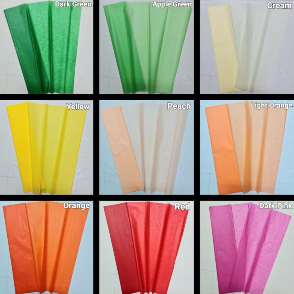 [10 Sheets Pack] [WRP 08] Wrapping Paper | Color Tissue Wrapper | Silk ...