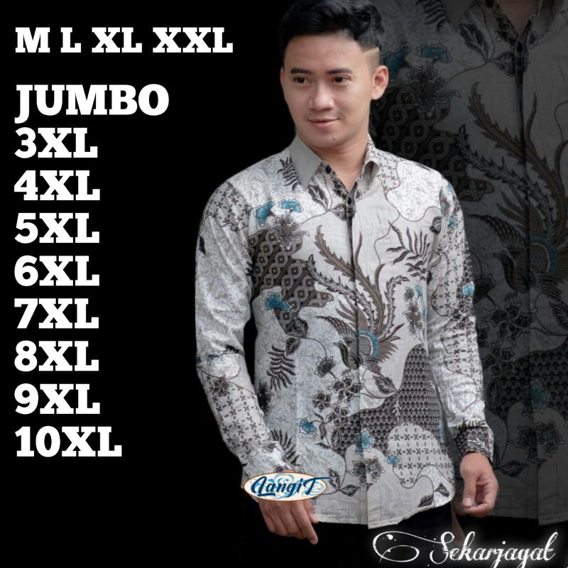 Super Jumbo Men's Batik | Men's and Children's Long Sleeve Batik ...