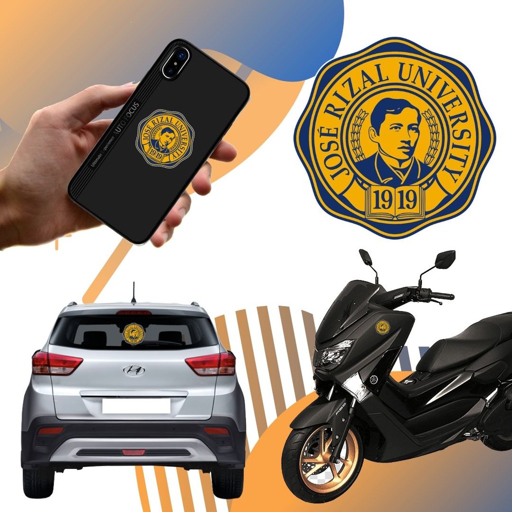 Jose Rizal University School Logo Sticker for Cellphone, Laptop, Motor ...