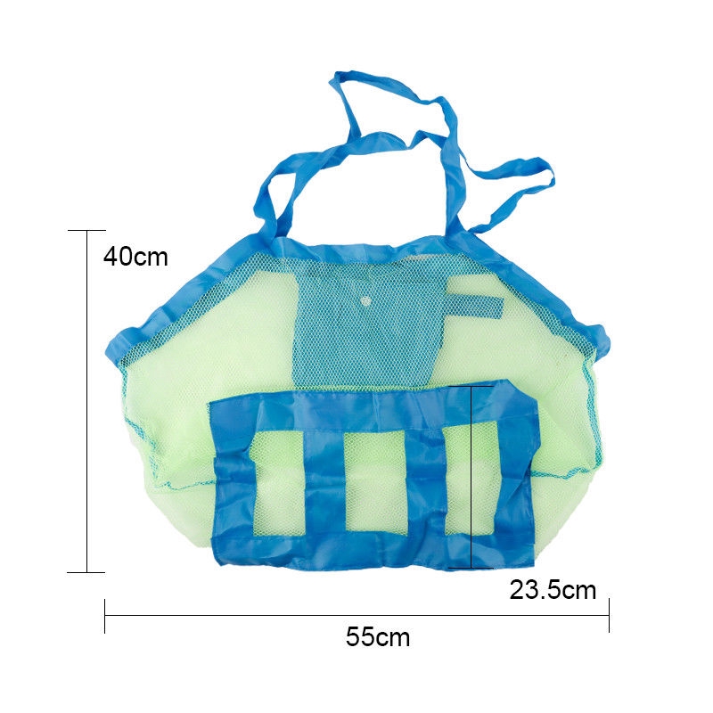 Outdoor Beach Mesh Bag Foldable Portable Net Bags Kids Toys Clothes ...