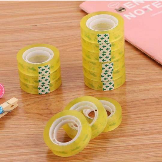 Scotch Tape Clear Small Multipurpose Roll (12 Rolls Per Pack) | Shopee ...
