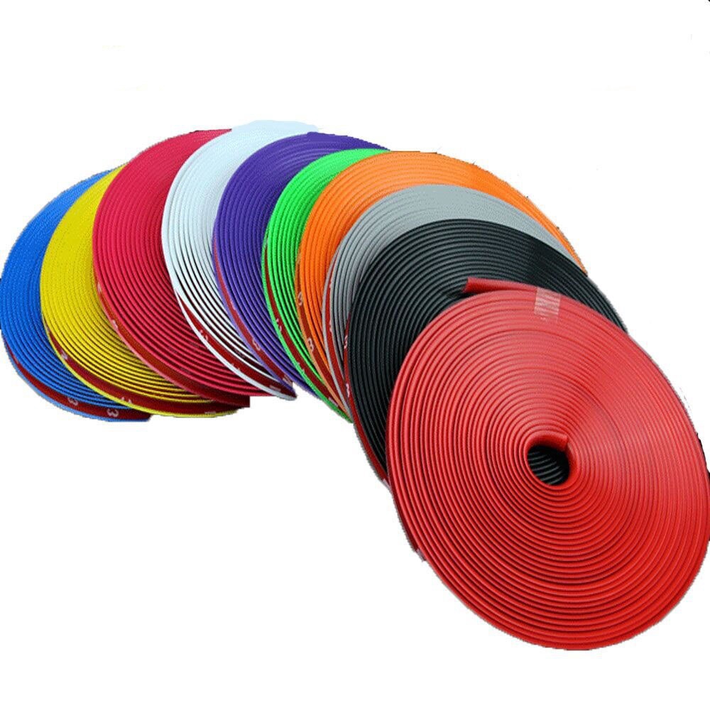 8m Car Wheel Protector Hub Sticker Car Decorative Strip Auto Rim ...