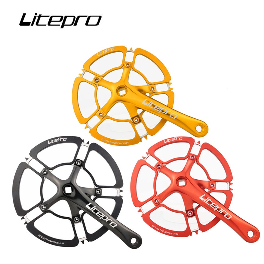 Litepro Folding Bike 130BCD Sprocket Chainwheel 53 56 58T Petal ...