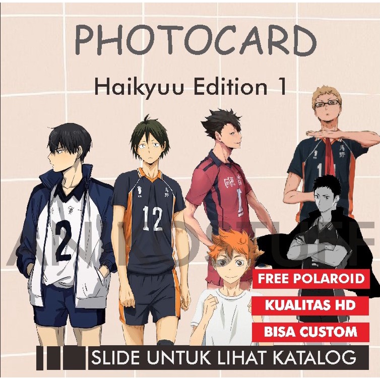 Haikyuu PHOTOCARD 1pc HAIKYUU Handsome Paper ANIME PHOTOCARD HAIKYUU ...