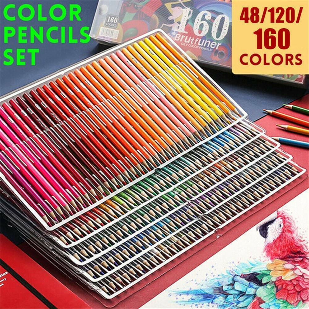 Set Of 6/12/24Pcs Professional 160 Color Pencils | Shopee Singapore