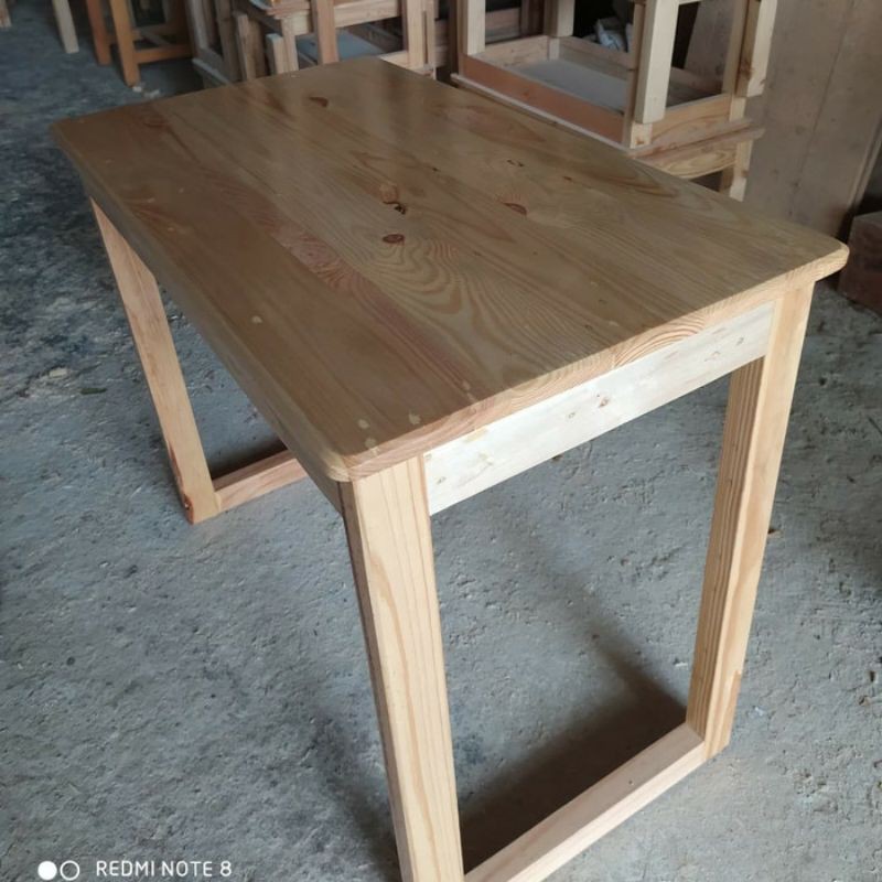 KAYU Dutch Teak Wood Minimalist Table (U Model) | Shopee Singapore
