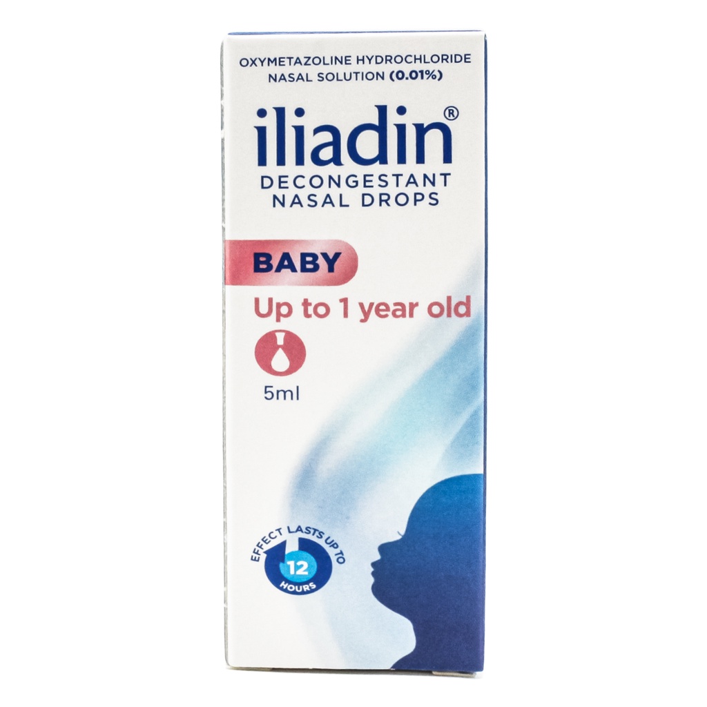 Iliadin Nasal Decongestion Solution 0.01% (Baby) 5ml | Shopee Singapore