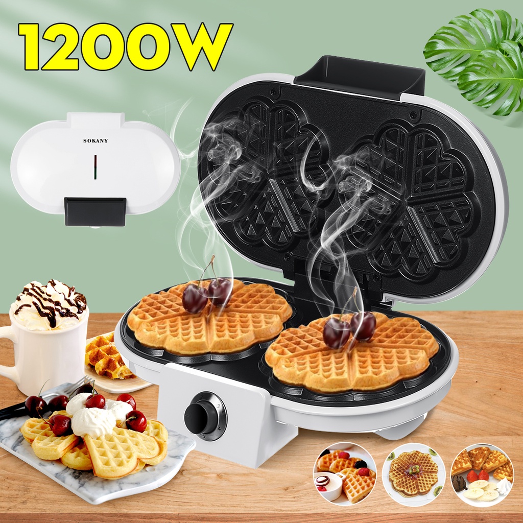 Multi-functional Double‑Head Waffle Maker Bubble Egg Cake Oven ...