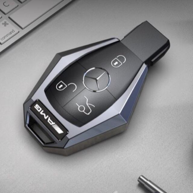 Benz Key Case AMG Carbon Fiber Ring Steel C Series W205 E w213 New s ...