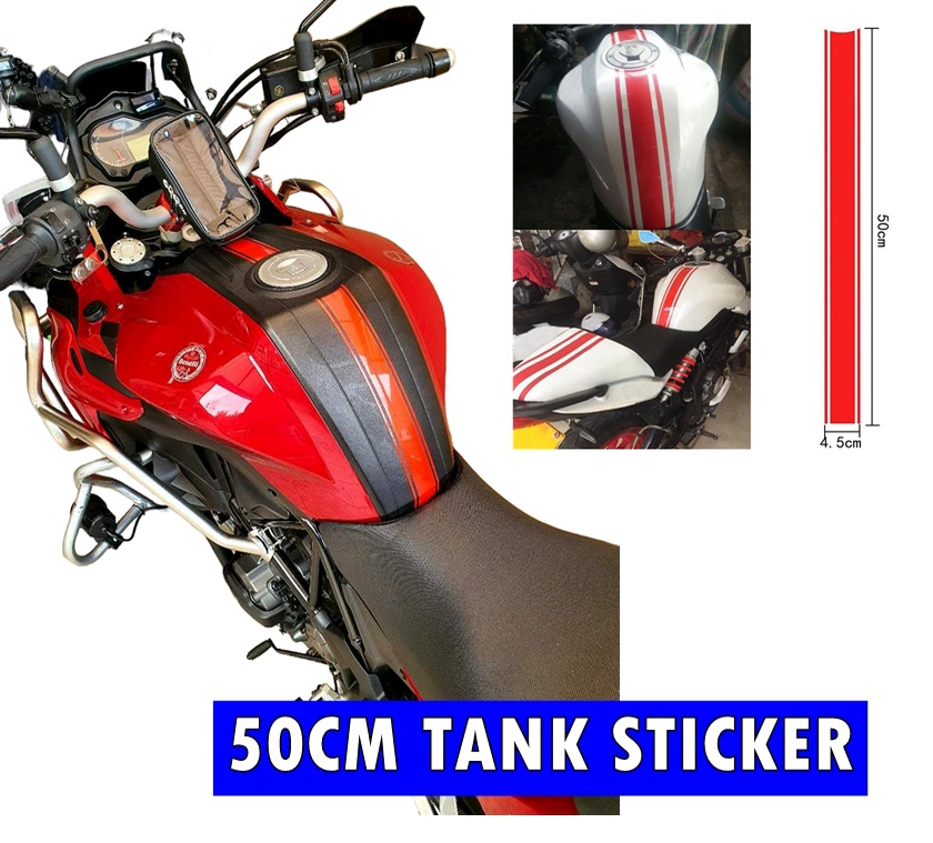 TANK STICKER TANGKI STICKER Cafe racer motorbike tank cover 50 cm ...