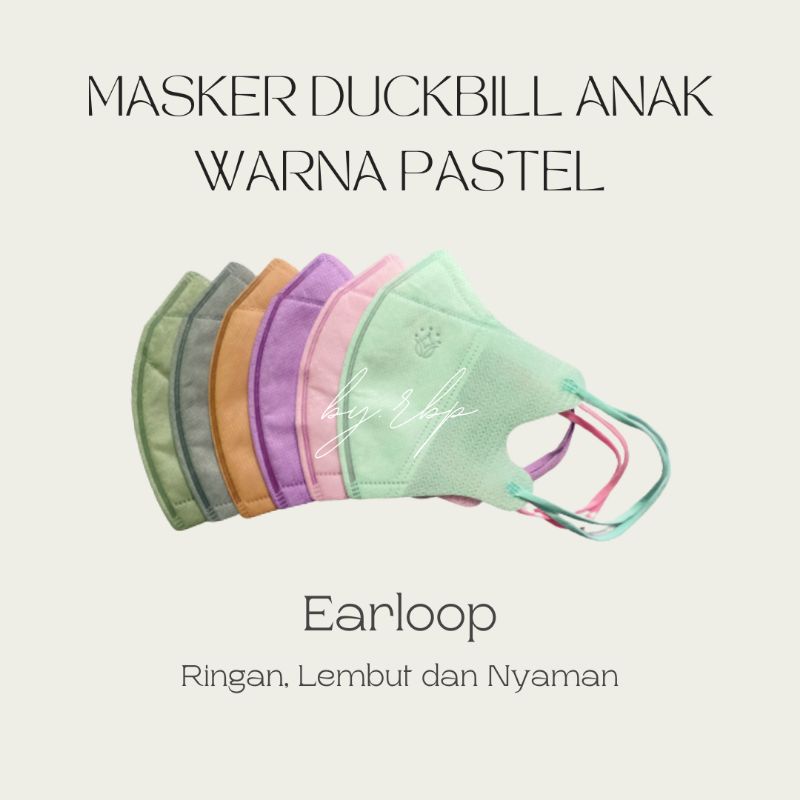 Earloop Pastel Color Kids Mask - Repack | Shopee Singapore