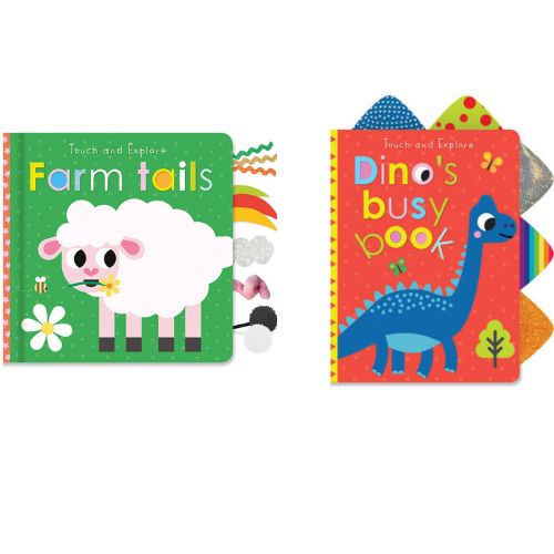 Touch and Explore Farm Tails/Dino's Busy Book (makebelieve) | Shopee ...