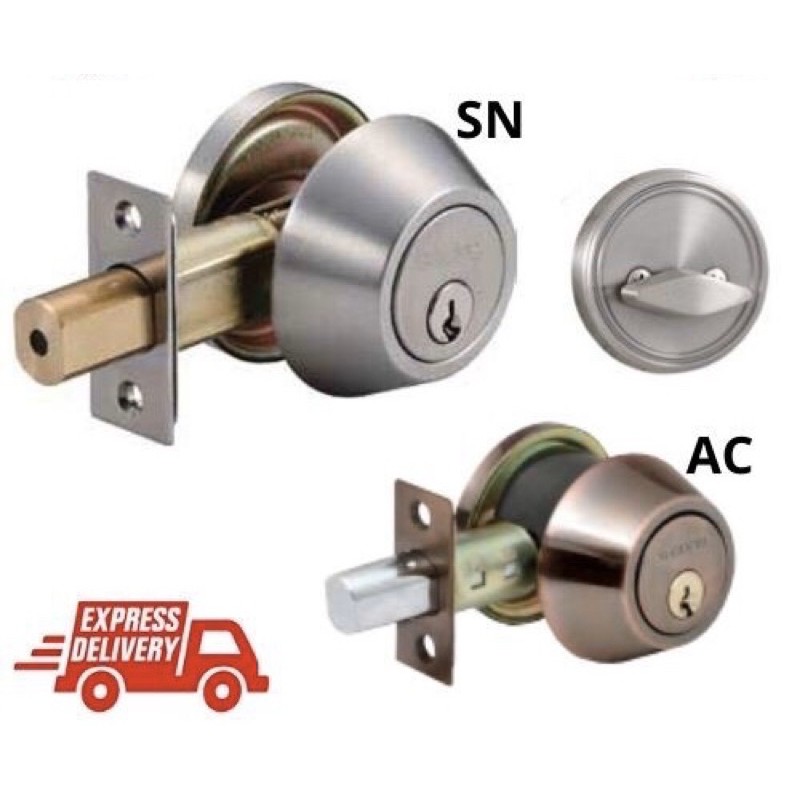 Single Cylinder Deadbolt Lock Door Security Thumb Turn Lockset Tombol Pintu Rumah Bilik 1 Muka ...