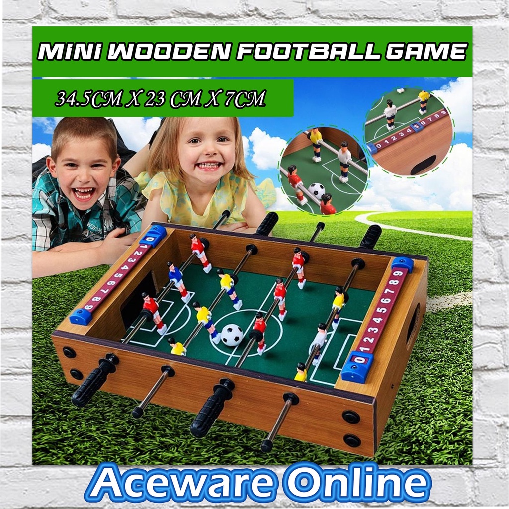Mini Wooden Children’s Tabletop Football Portable Soccer Table Game ...