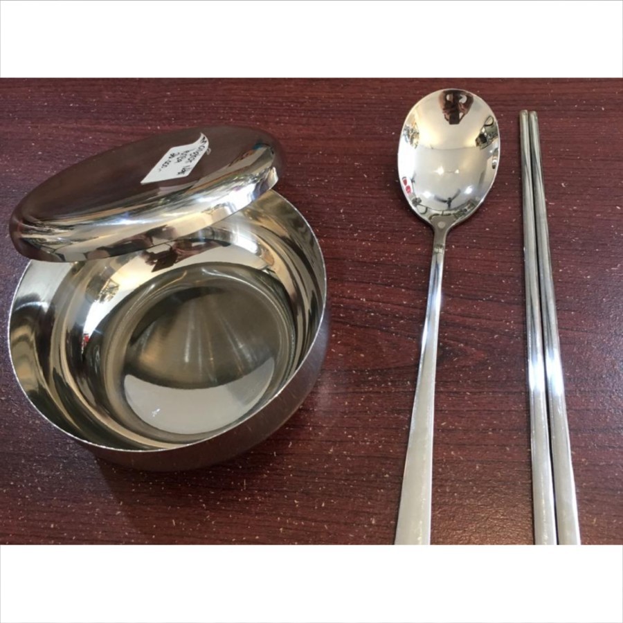 Korean stainless steel Bowl Dinnerware set | Shopee Singapore