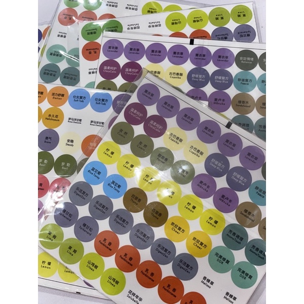Doterra Essential Oil Cap Label Sticker 256pcs | Shopee Singapore