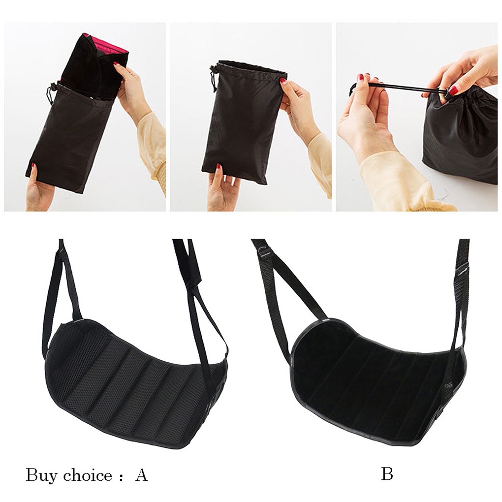 [Biho] Foot Rest Hammock Portable Footrest Flight Carry-on Leg Rest ...