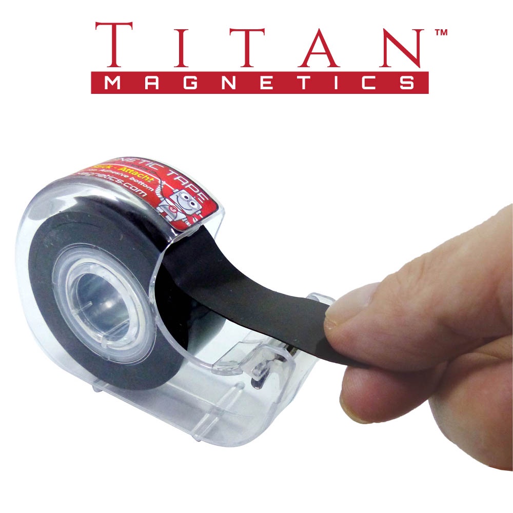 Magnetic Tape, Flexible Magnetic Tape 19mmx3m with Dispenser Self ...