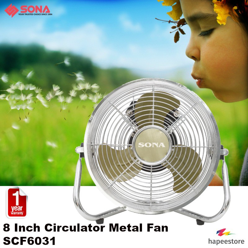 Sona 8 Inch Circulator Metal Fan SCF 6031 SCF6031 (1 Year Warranty ...