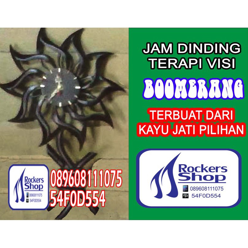 ORIGINAL TEAK WOOD CARVED VISI THERAPY BOOMERANG WALL CLOCK | Shopee ...