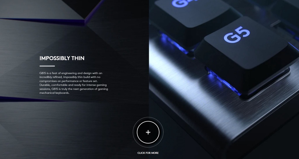 LOGITECH G815 LIGHTSYNC RGB MECHANICAL GAMING KEYBOARD GL Switches (2 ...