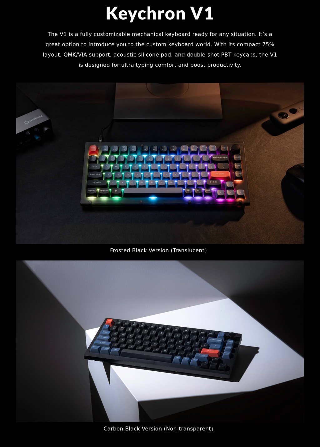 Keychron V1 QMK Custom Mechanical Keyboard | Shopee Singapore