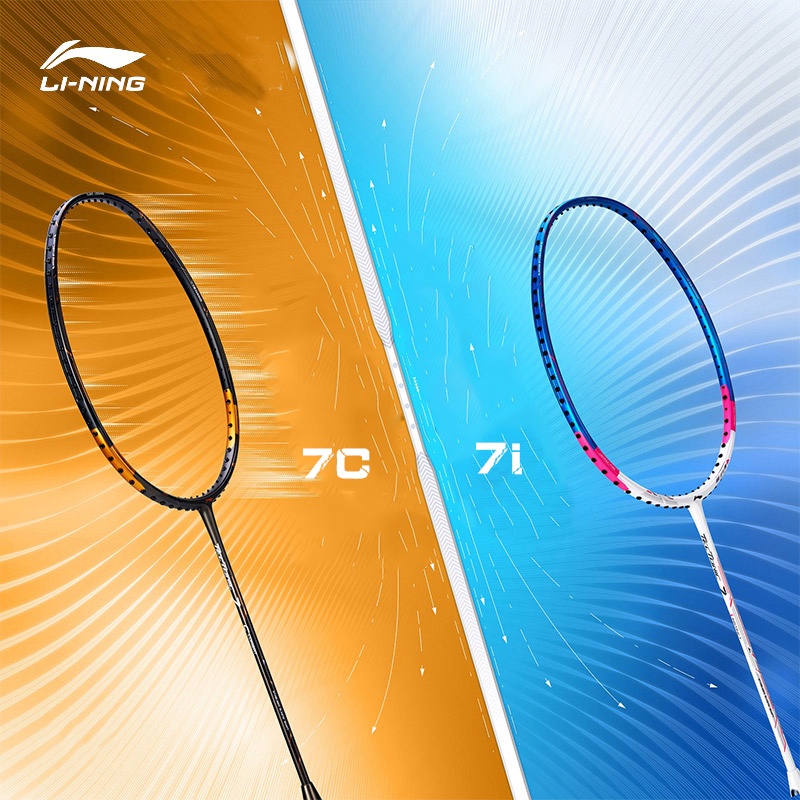 Li Ning Badminton Racket Tectonic 7C/7I/9 Carbon Badminton Racket ...