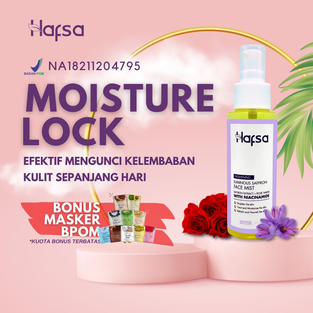 Hafsa Moisturizer Saffron Facemist face spray face mist Saffron ...