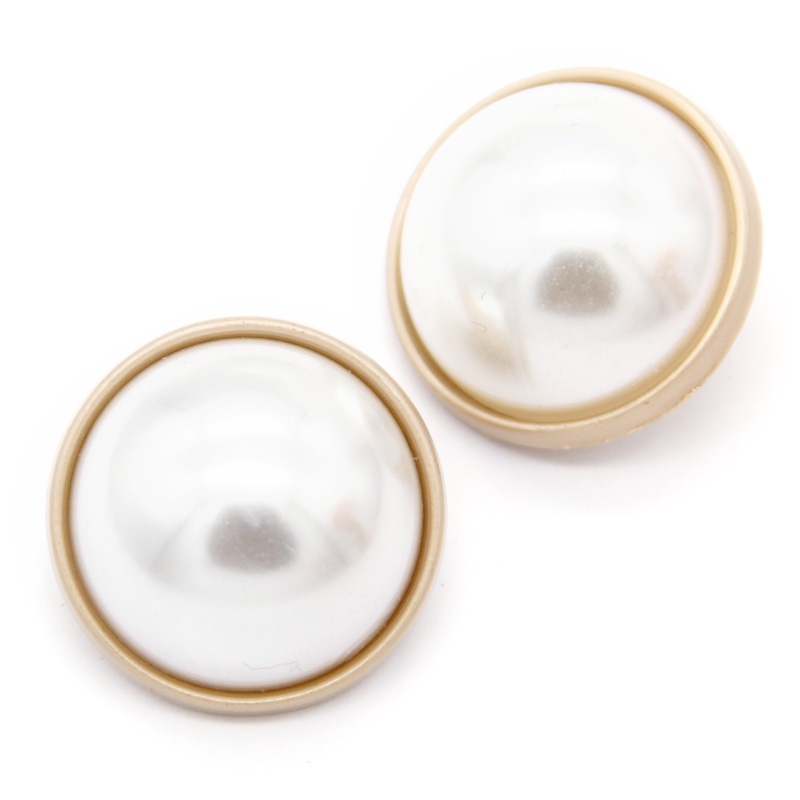 6Pcs/set 15/18/20/23/25mm Vintage Women Coat Gold Metal Pearl Buttons ...