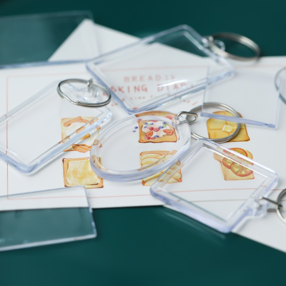 Keychain Picture Frame DIY Clear Acrylic Photo Frame 15 types of ...