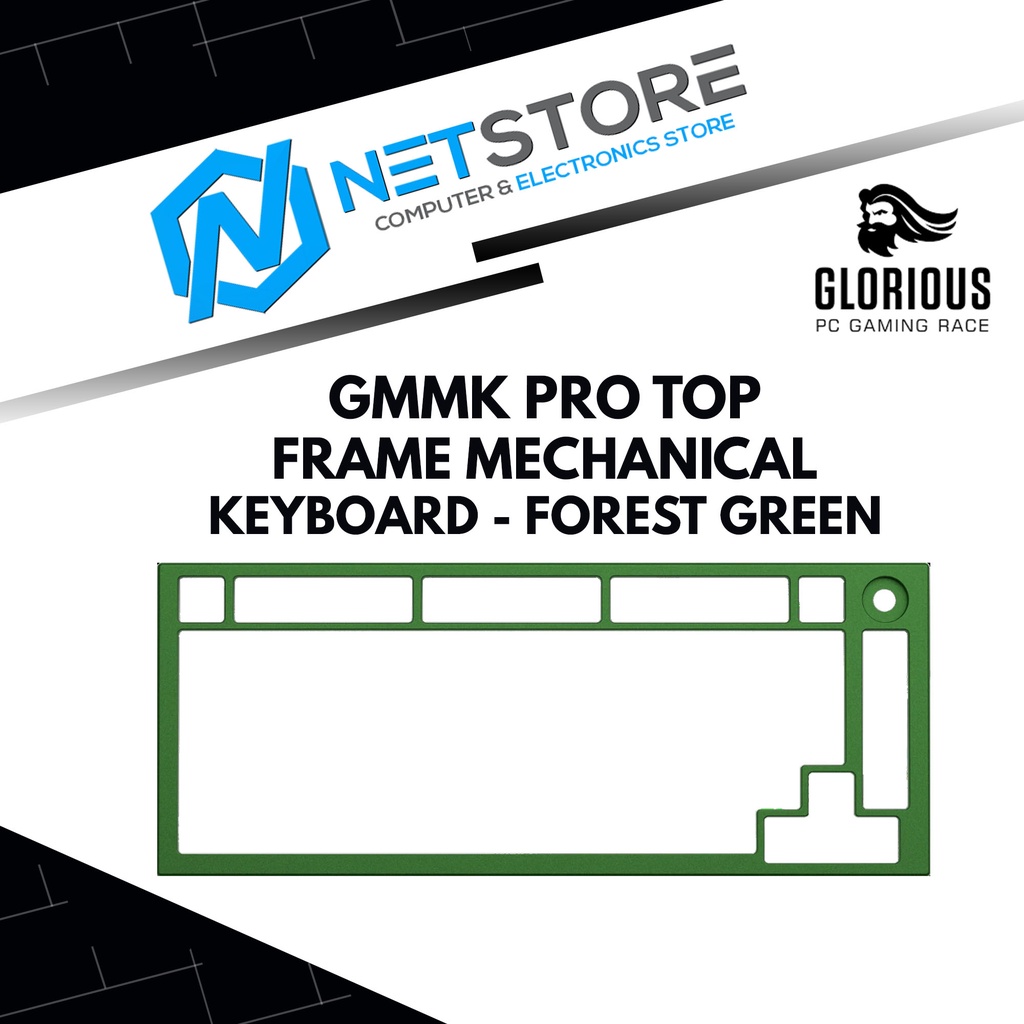 GLORIOUS GMMK PRO TOP FRAME MECHANICAL KEYBOARD - FOREST GREEN - GLO ...