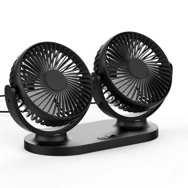 12/24V Portable Mini Car Fan 360 Degree All-Round Adjustable Auto Air ...