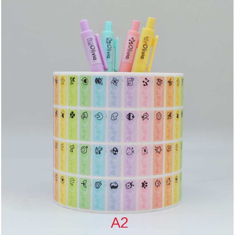 【100PCS】Personalized Name Sticker waterproof name stickers / pencil ...
