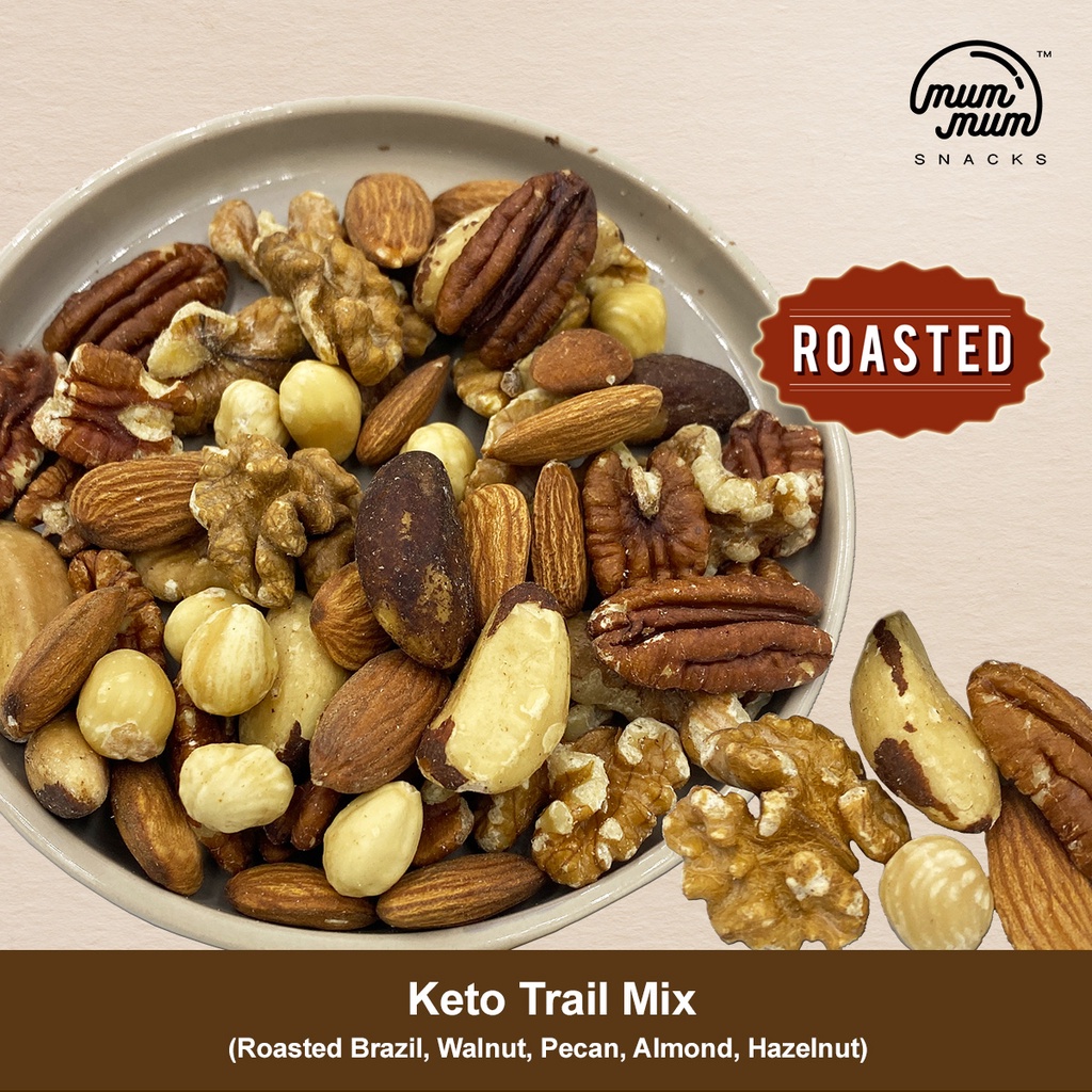Keto Roasted Trail Mix [140g, 280g, 500g & 1kg] | Shopee Singapore
