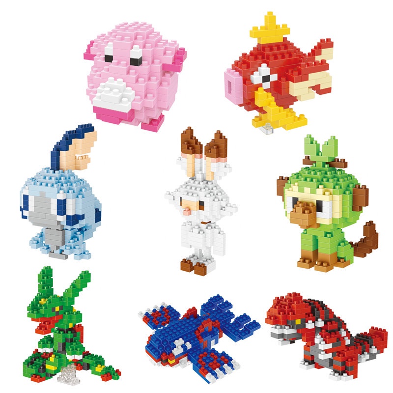 TAKARA TOMY Pokemon Building Blocks Mini Sobble Grookey Scorbunny ...
