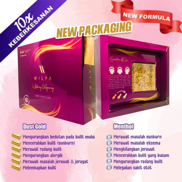 SABUN WILYA NEW PACKAGING Whitening Soap % ORIGINAL (NEW PACKAGING ...