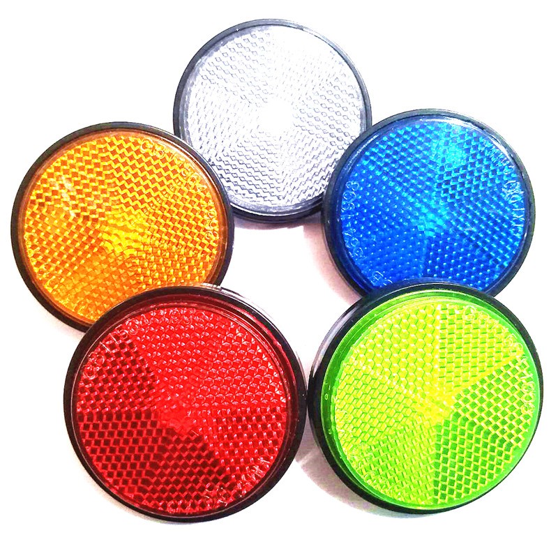 2pcs Circular Reflector Car Trucks Motorcycle Bicycle Night Reflector ...