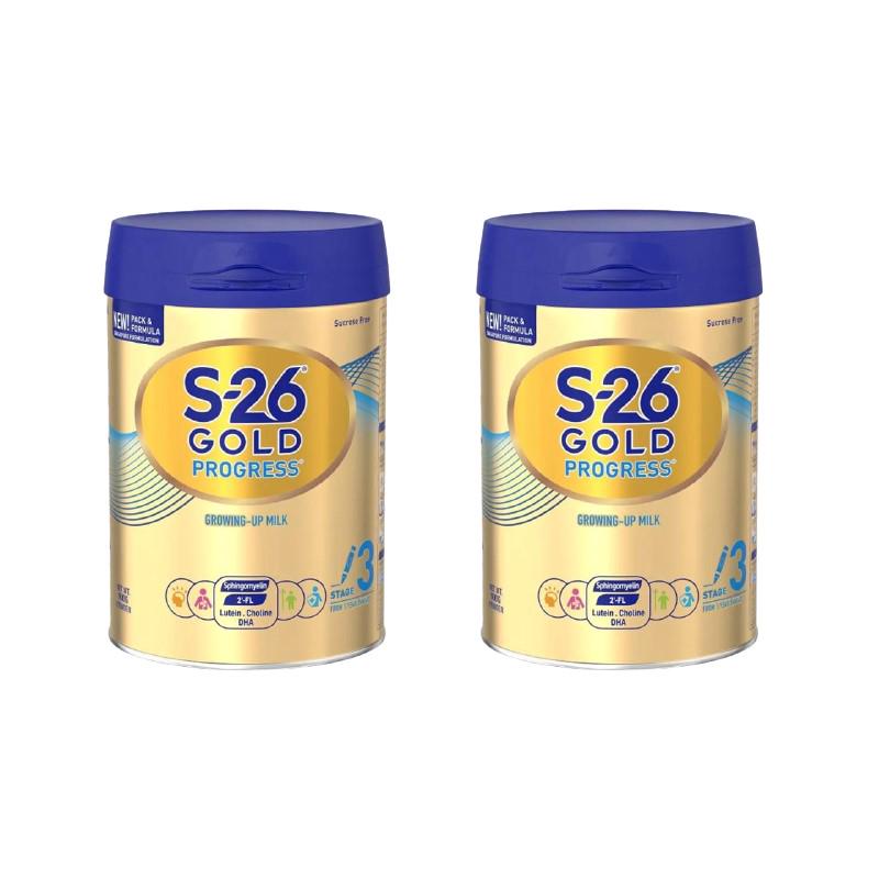 [Bundle of 2] Wyeth S-26 Progress GOLD Stage 3 Growing-up Formula 900g ...