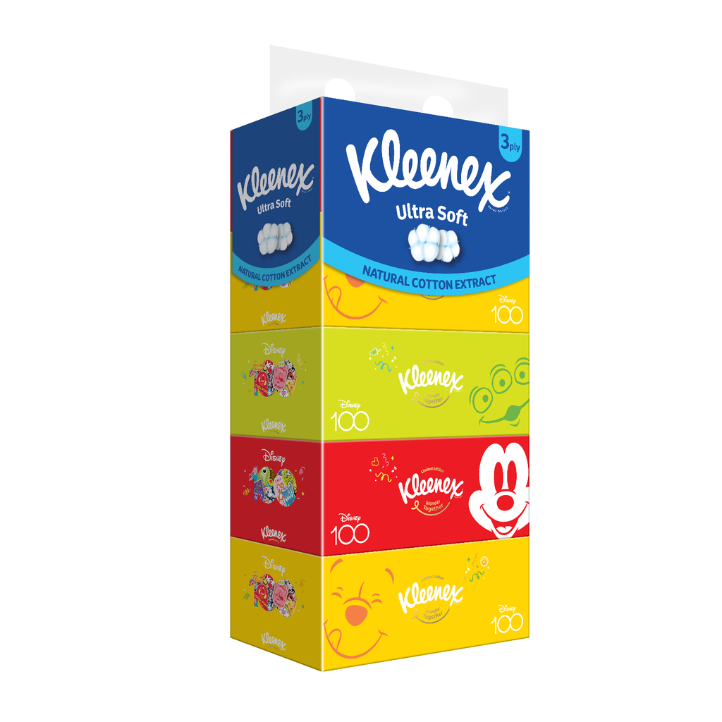 [1 Carton] Kleenex Ultra Soft 2-Ply/3-Ply Facial Tissues 5 Boxes ...