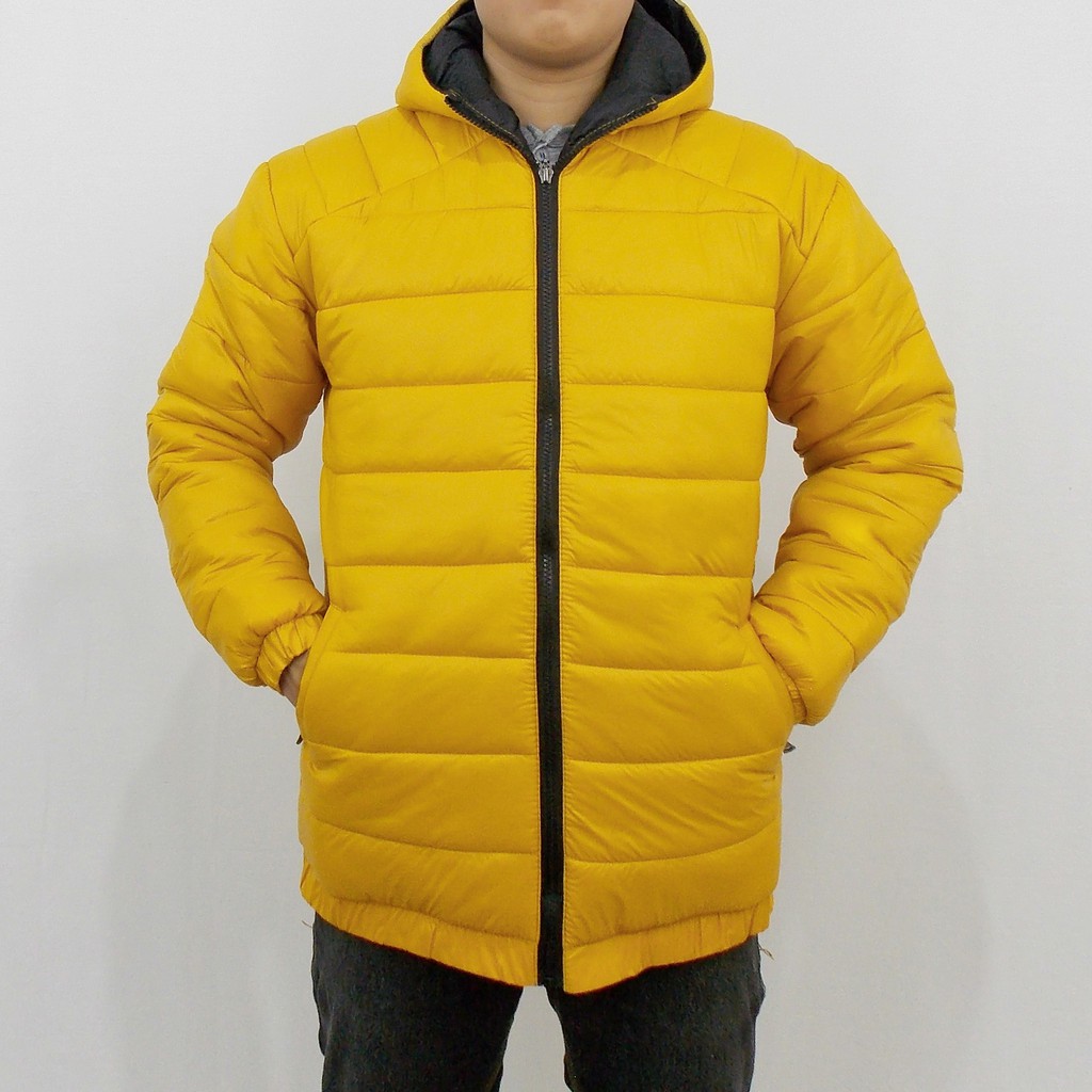 MEN'S YELLOW THICK PUFFER JACKET SIZE M L XL XXL XXXL - 2XL 3XL ...