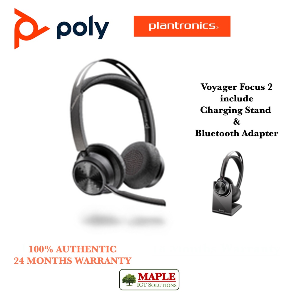 Poly Voyager Focus 2 UC Bluetooth ANC Headset (MS ver.) | Shopee Singapore