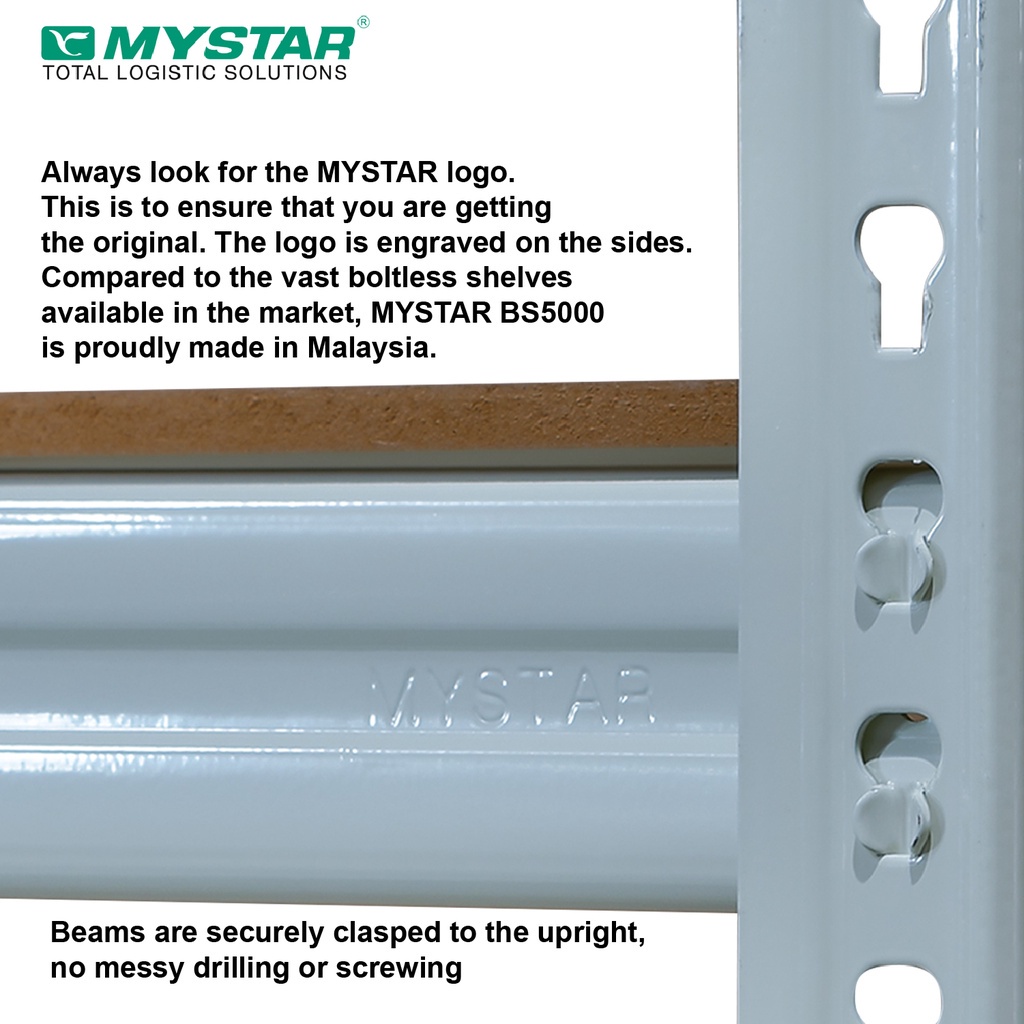 Original MYSTAR Boltless Rack for Bomb Shelter and Storeroom ...
