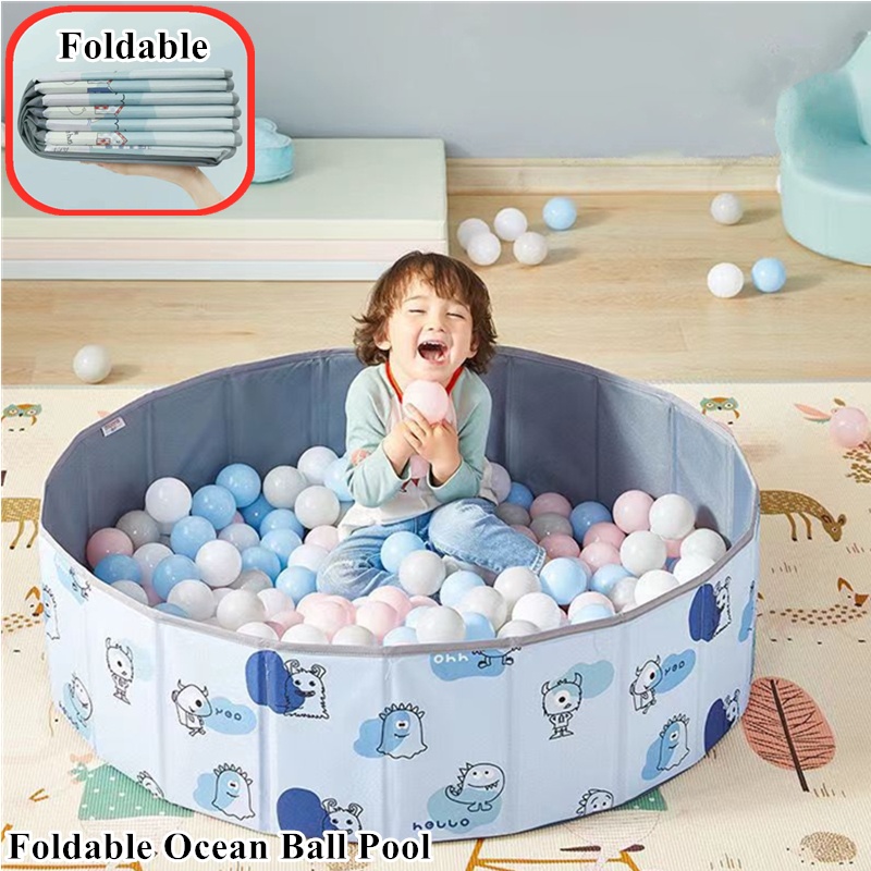 Foldable Playpen Balls Kids Ball Pit Folding Baby Play Ocean Ball Pool ...