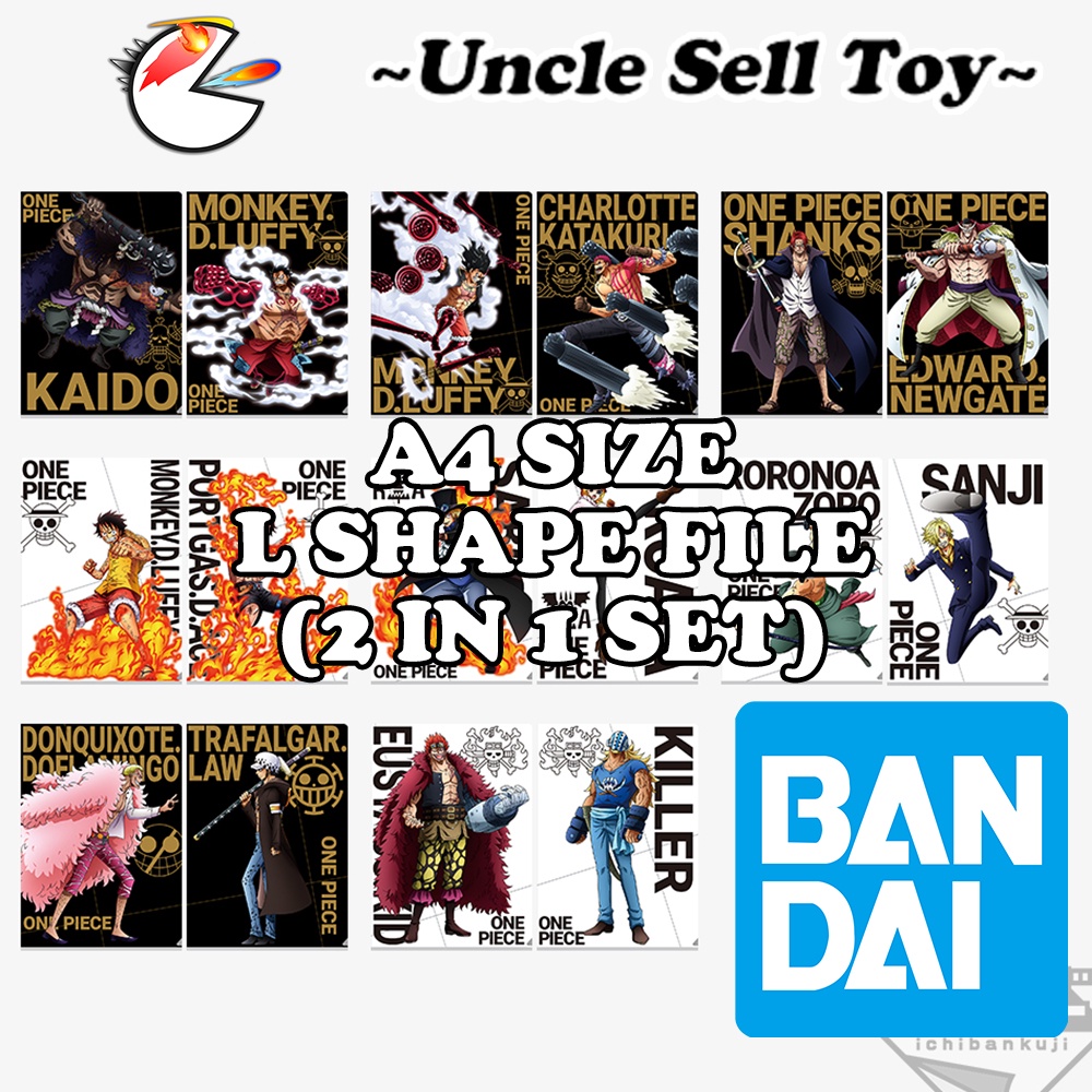 Bandai One Piece L Shape File Folder Stationery | One Piece Ichiban ...