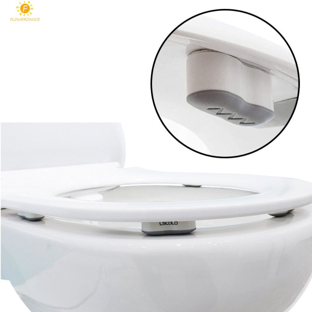 4pcs toilet cover buffer gasket heightened toilet cover seat toilet ...