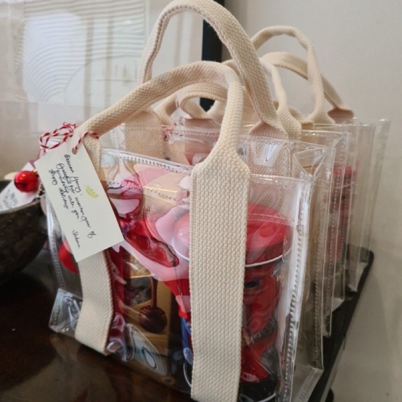 Transparent tote bag premium pvc Mica bag | Shopee Singapore