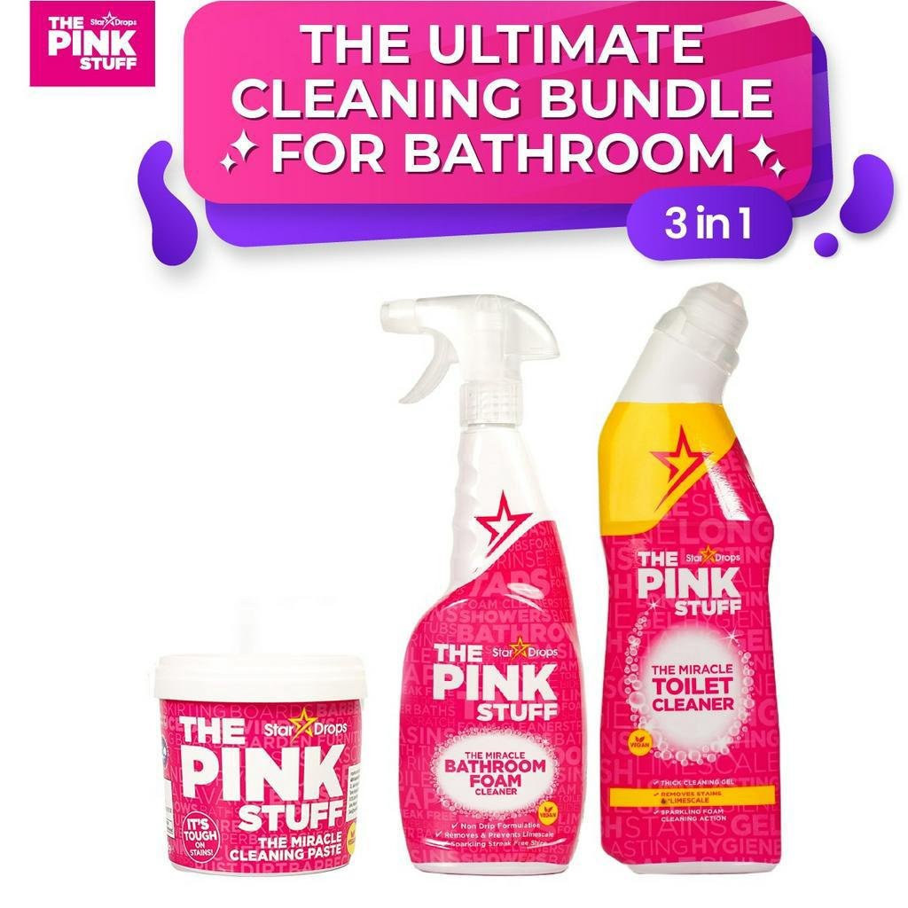 The Pink Stuff The Ultimate Cleaning Bundle for Bathroom 3-in-1 ...